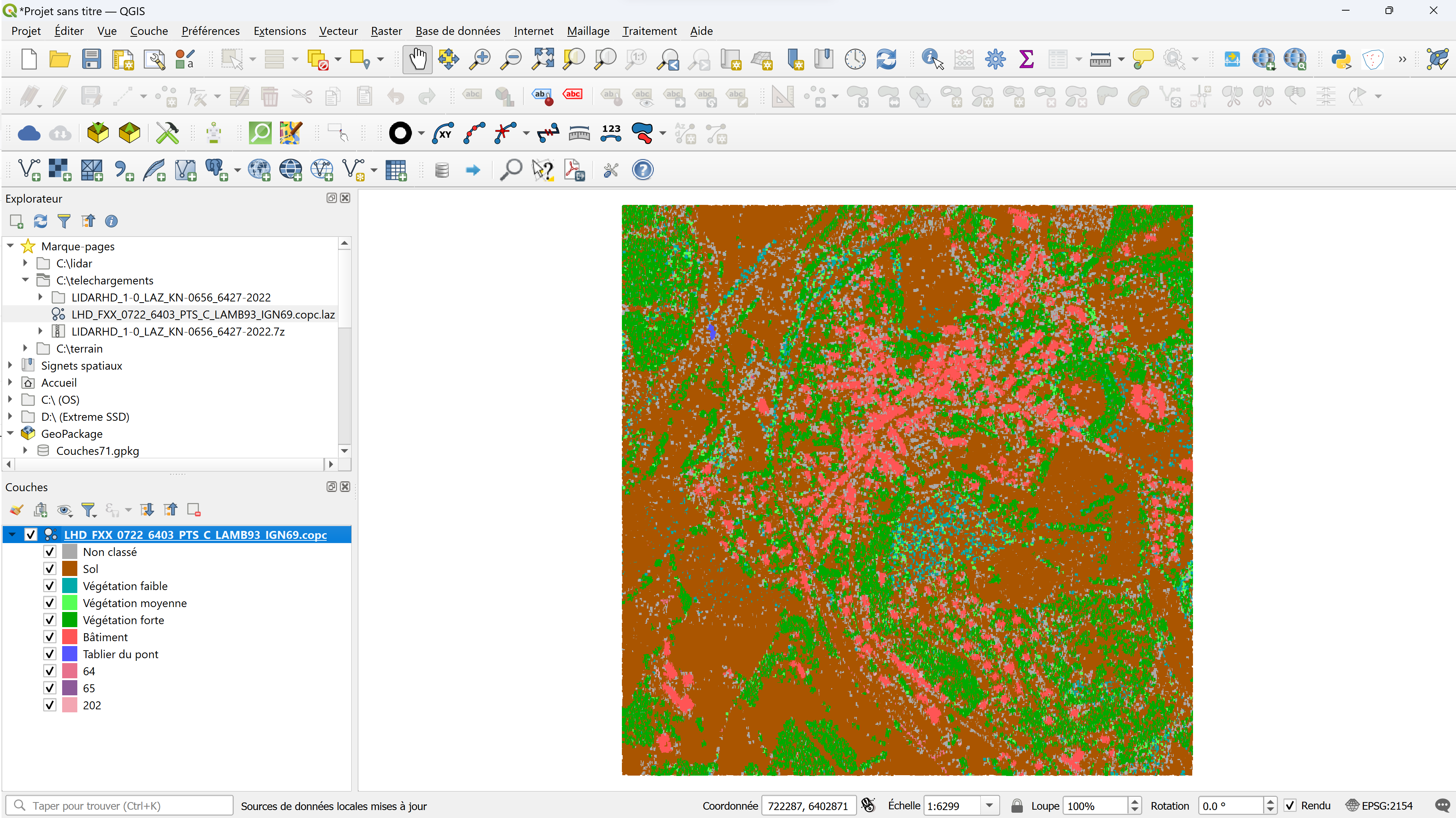 Qgis For Lidar Digital Surface Model Dsm With Cloudcompare And